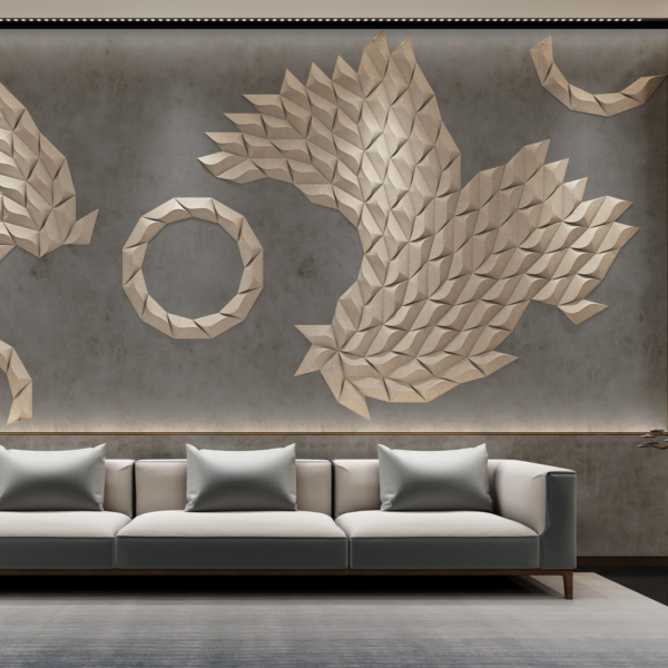 Riquadro Geometric 3D Wall Panel - Footprint Creative