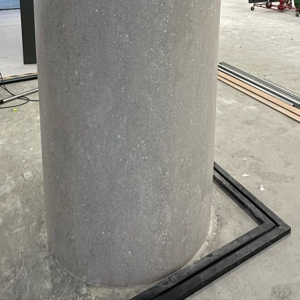 Faux Concrete Pillar Wrap - Footprint Creative