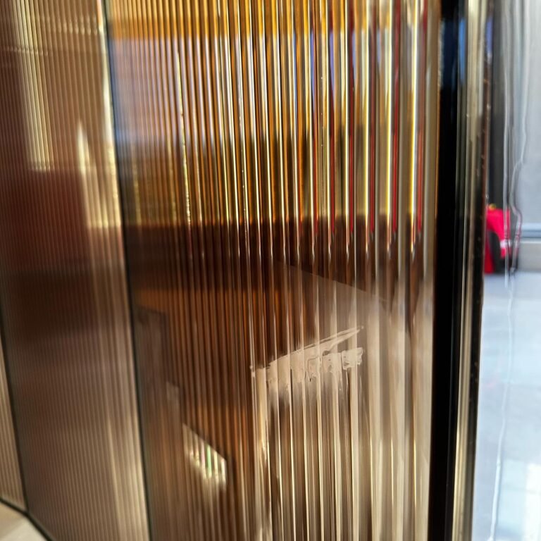 13mm Reeded Glass Film (Clear Bronze) - Footprint Creative